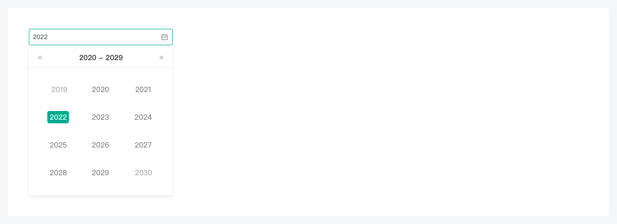 Datepicker 日期选择框器 数商云体验设计系统